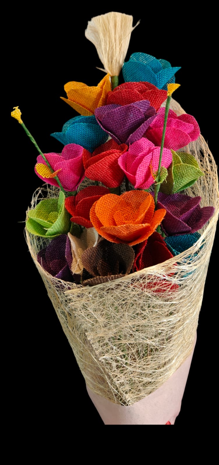 Jute Fabric Flower Bouquet – The Jute Corporation of India Limited